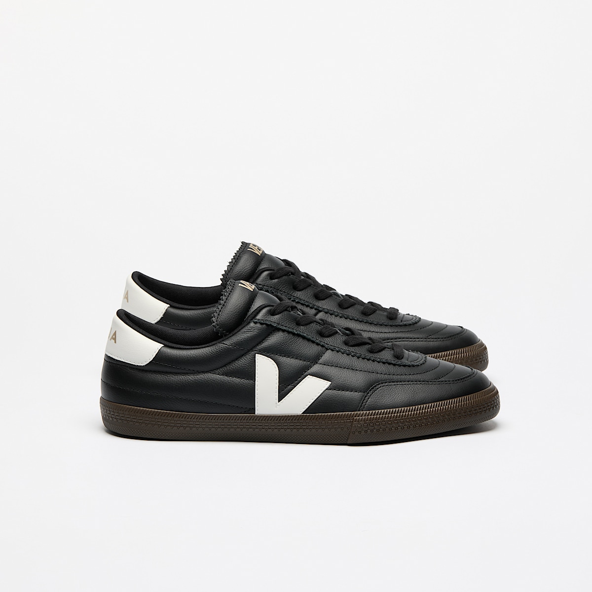 Schwarze und Weiße Panenka Lederschuhe für Herren – VEJA Replica – Veja ...